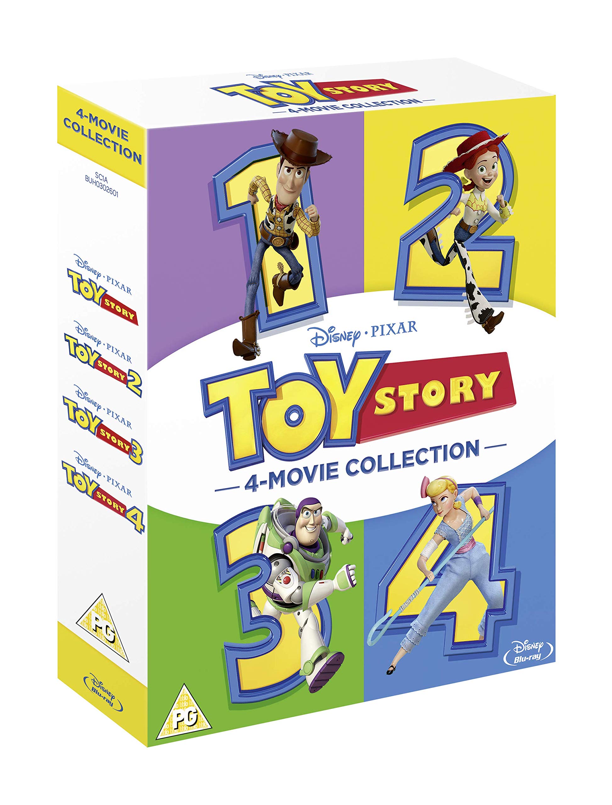 Toy Story 1-4 Boxset [Blu-ray] [2019] [Region Free]