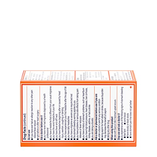 Motrin IB Migraine Liquid Gel Caps, Ibuprofen 200 mg, Migraine Relief Medicine, 80 Ct