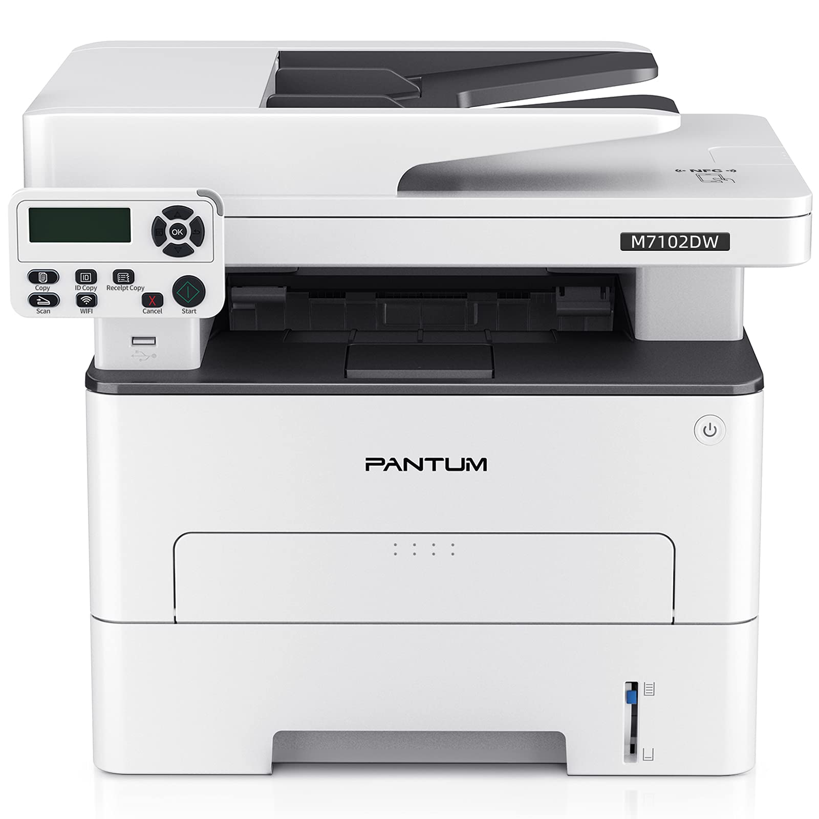 Pantum M7102DW Monochrome Wireless All-in-one ADF Multifunction Laser Printer, Auto Duplex, Copy&Scan(W5G63B) with TL-410H