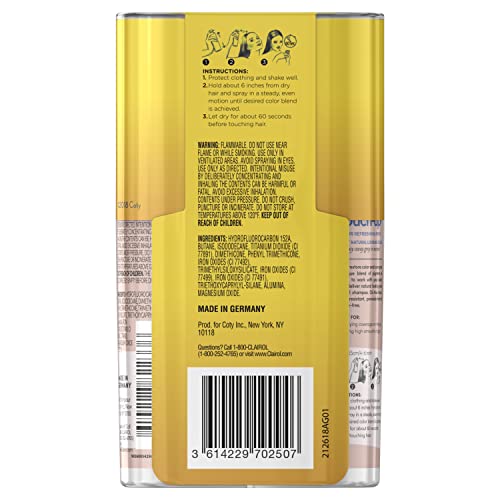Clairol Root Touch-Up Temporary Spray, Dark Brown Hair Color, 2 Count (Packaging May Vary)