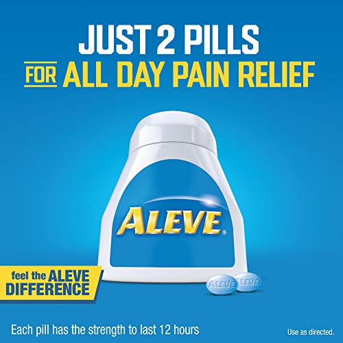 Aleve Tablets with Naproxen Sodium 220mg NSAID Pain RelieverFever Reducer, 10 Count