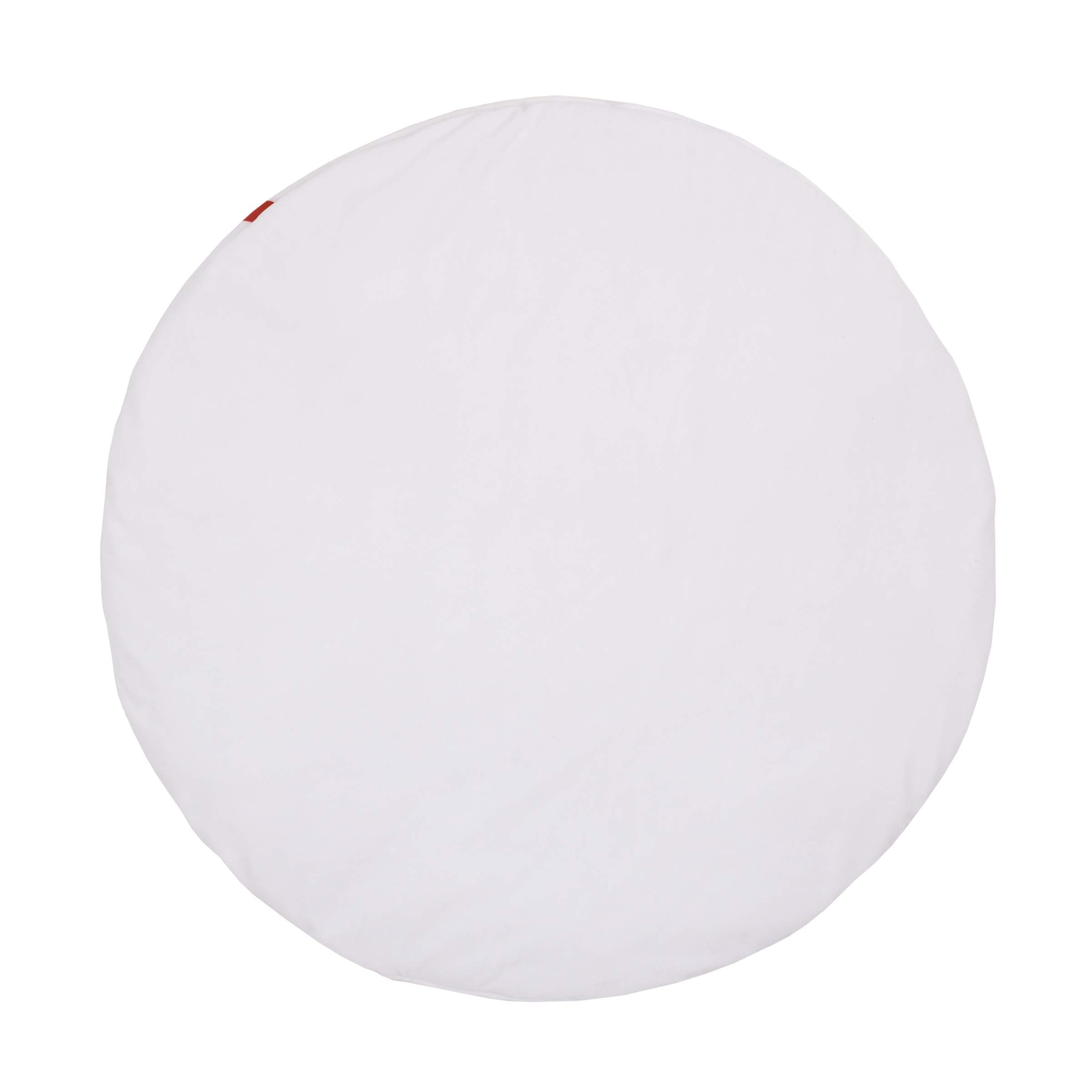 NoJo Super Soft Round Tummy Time Playmat, Baseball, White/Red