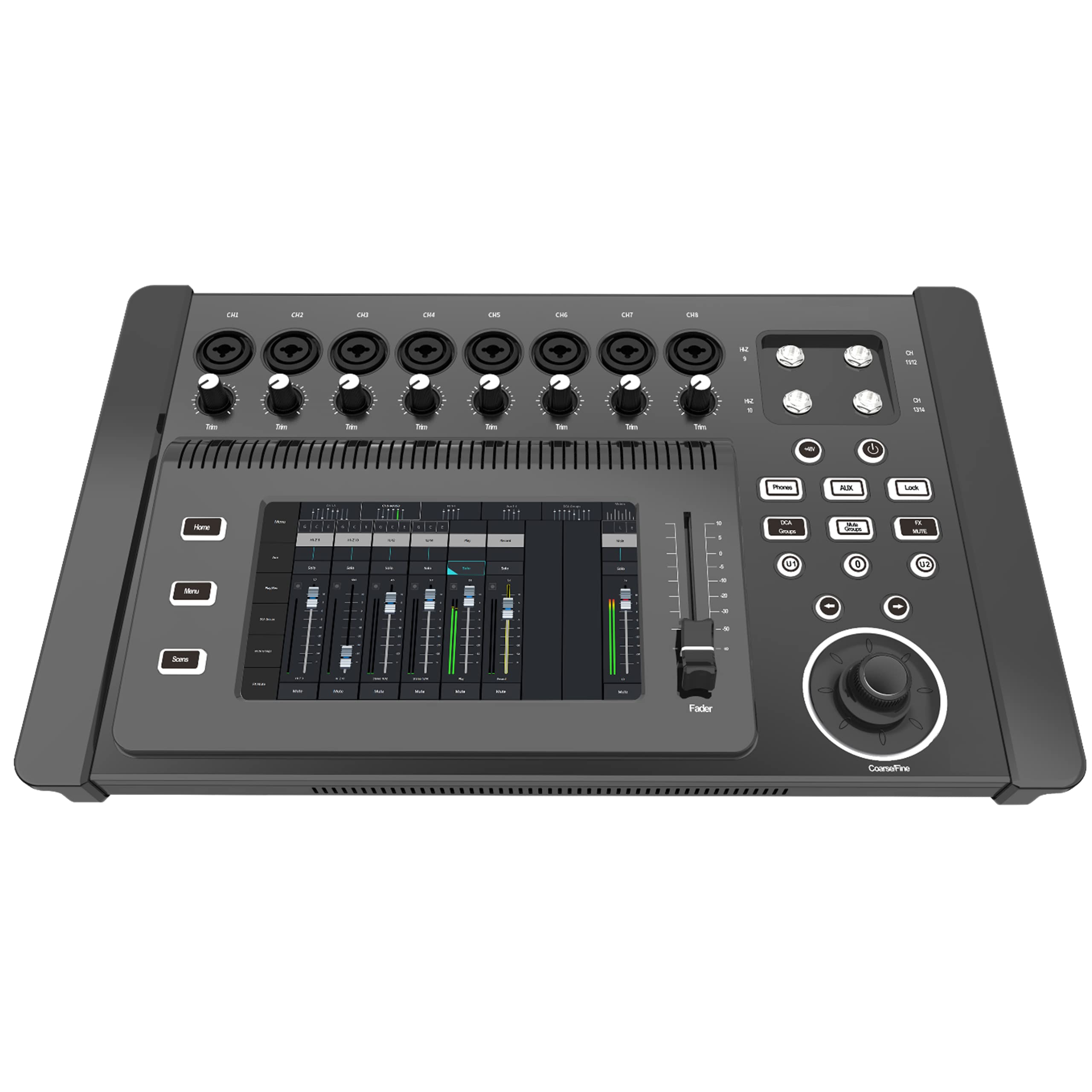PSG AUDIO DM-1608 14-Channel 4-Aux Out Portable Touchscreen Digital Mixer App control for iPad, Android Tablet, PC, Laptop, with Integrated Wi-Fi, built-in effect engine (Designed in USA)
