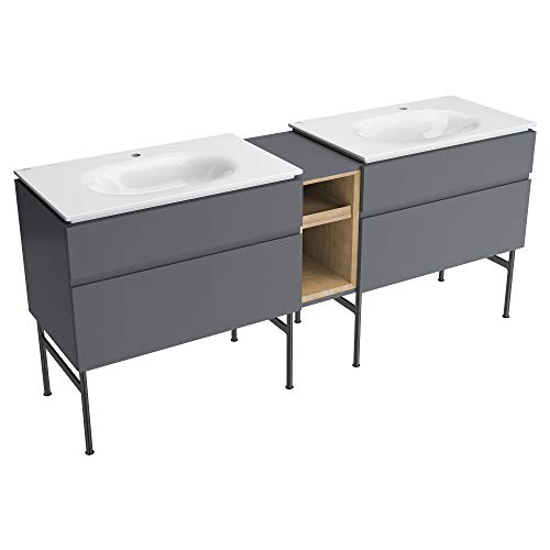 American Standard 1298001.020 Studio S 33 in. Vanity Top Sink β Center Hole, White