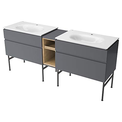 American Standard 1298001.020 Studio S 33 in. Vanity Top Sink β Center Hole, White