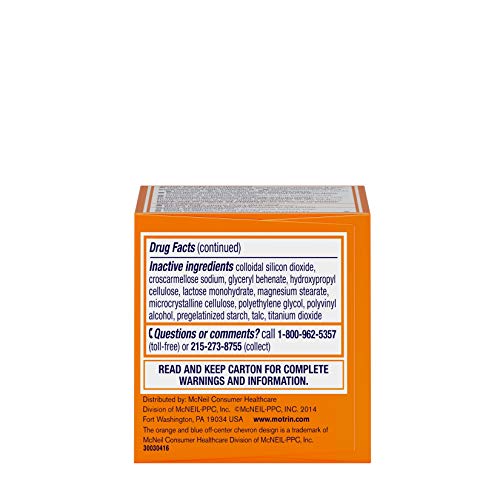 Motrin PM Caplets, 200 mg Ibuprofen & 38 mg Sleep Aid, Nighttime Relief for Minor Pains, 80 ct.