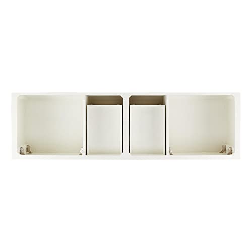 Signature Hardware 952444-RUMB-8 Olsen 72" Free Standing Double Vanity Set with Cabinet, Granite, Marble or Quartz Vanity Top, and Rectangular Undermount Sinks - 8" Faucet Holes