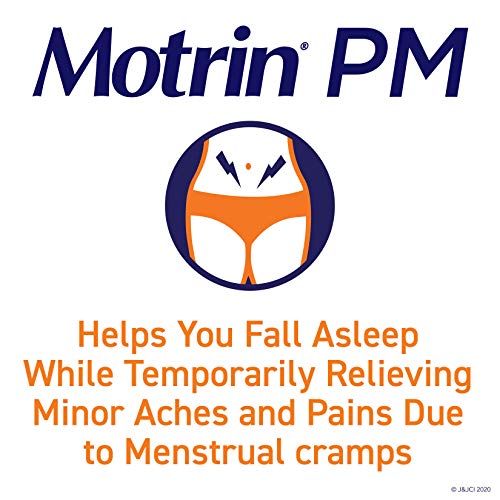 Motrin PM Caplets, 200 mg Ibuprofen & 38 mg Sleep Aid, Nighttime Relief for Minor Pains, 80 ct.