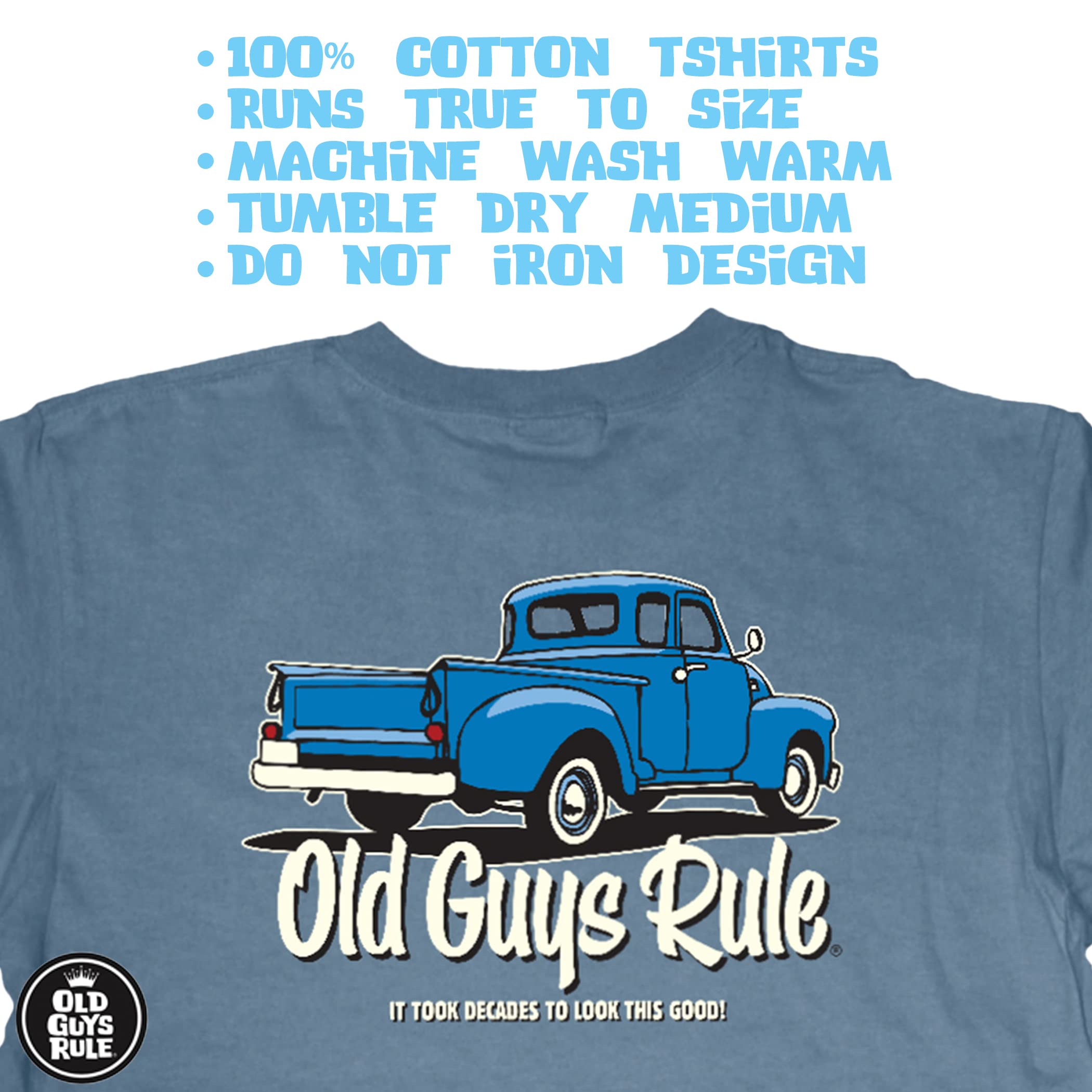 Old Guys Rule Mens It Took Decades T-Shirt XX-Large Lake