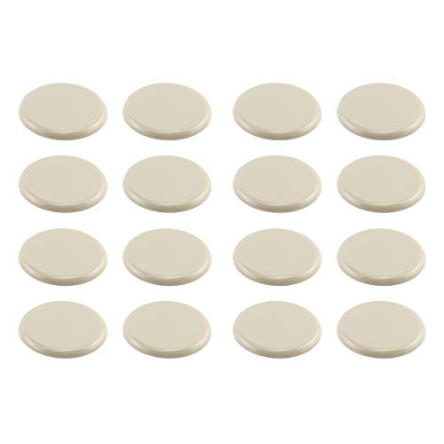 Prime-Line MP75031 3-1/2 inch Beige Plastic Reusable Round Furniture Sliders for Carpet (16-Pack)