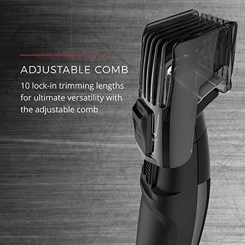 Remington PG6171 The Crafter - Beard Boss Style and Detail Kit, Beard Trimmer, Grooming Set, Platinum, 11 Pieces