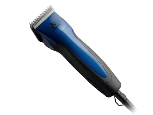 Andis Excel Pro-Animal 5-Speed Detachable Blade Clipper Kit - Professional Animal/Dog Grooming, Blue, SMC (65290)