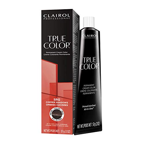 Clairol Professional TRUE COLOR Permanent Cream Color 5RG Copper Shadows
