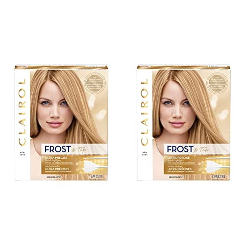 Clairol Nice'n Easy Frost & Tip Original Hair Dye, Light Blonde to Medium Brown Hair Color, Pack of 2