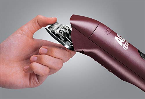 Andis – 22330, Professional AGC Super 2-Speed Horse Clipper with Detachable Blade - Cool & Quiet Running Design - Includes Ultra Edge Size T-84 Blade for Complete Horse Grooming - Burgundy