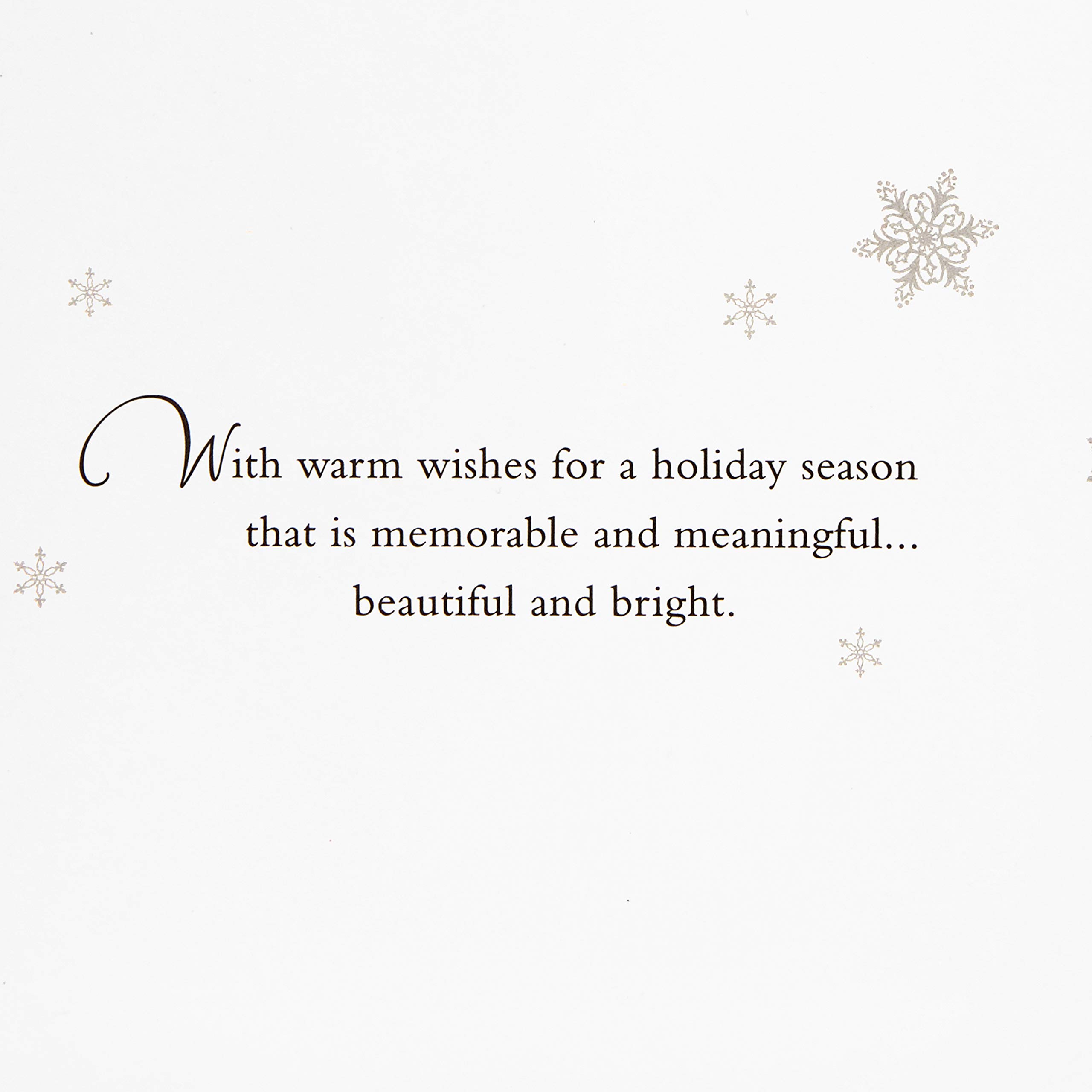 Hallmark Boxed Holiday Cards, Gold Happy Holidays (16 Cards and 17 Envelopes)