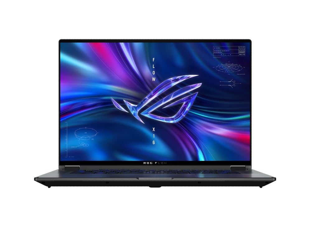 Convertible ROG Flow X16 QHD Touchscreen RTX 4070 (i9-13900H, 32GB DDR5 RAM, 1TB SSD, 16 inch 240Hz HDR Nebula Touch, Wifi 6E, Windows 11 Pro) - Best 2023 Creator Gaming Tablet Laptop 2-in-1 by_ASUS