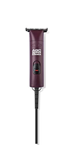Andis – 22330, Professional AGC Super 2-Speed Horse Clipper with Detachable Blade - Cool & Quiet Running Design - Includes Ultra Edge Size T-84 Blade for Complete Horse Grooming - Burgundy