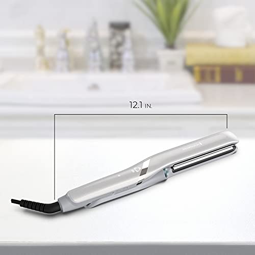 Remington PROLUXE HydraCare 1β Flat Iron, Pearl White/Gray