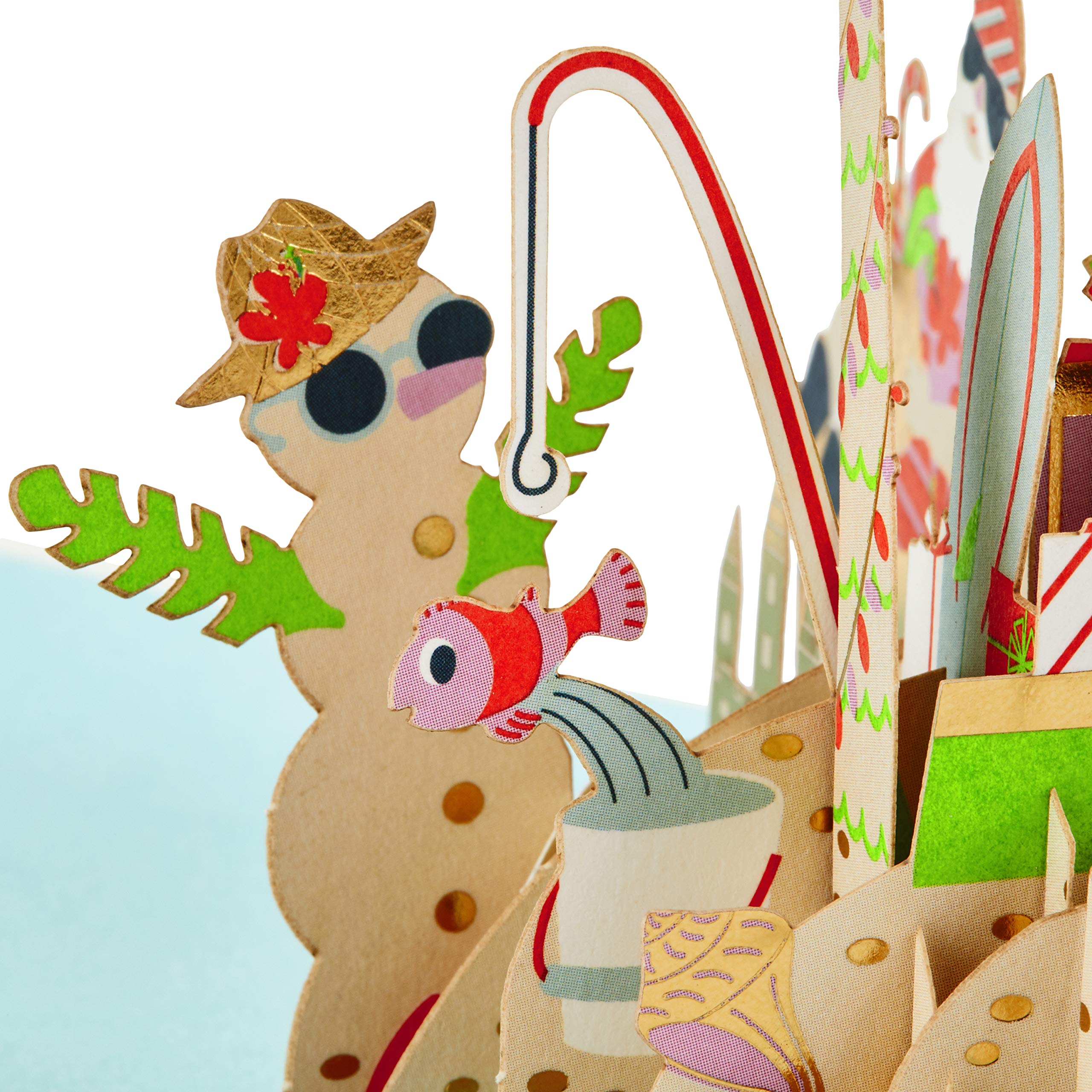 Hallmark Signature Paper Wonder Pop Up Christmas Card (Tropical Santa)