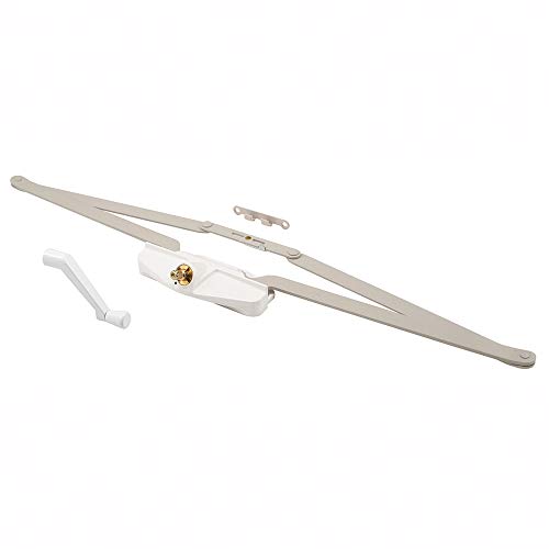 Prime-Line TH 23010-1 Awning Operator, 25-1/2 in, Diecast/Steel, White Color, Roto Crank Out, (1 set)