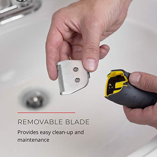 Remington HC5855 Virtually Indestructible Haircut Kit & Beard Trimmer, Hair Clippers for Men (15 pieces) , Yellow