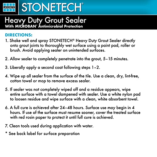 STONETECH Heavy Duty Grout Sealer , 24OZ (709ML) Spray Bottle