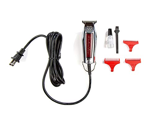 Wahl Professional 5-Star Detailer with Adjustable T Blade for Extremely Close Trimming and Clean and Crisp Lines for Professional Barbers and Stylists - Model 808, Silver, 1 Count (Pack of 1)