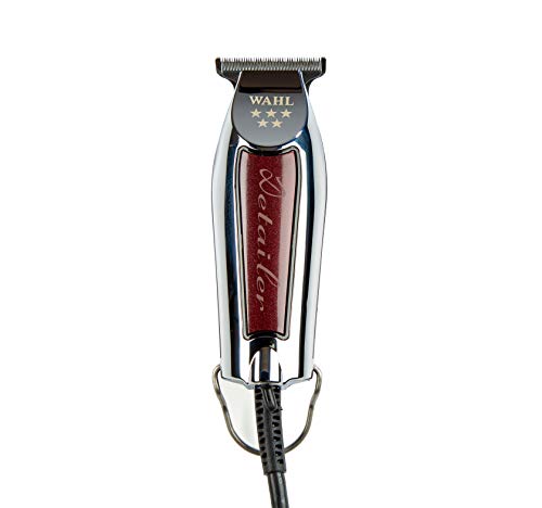 Wahl Professional 5-Star Detailer with Adjustable T Blade for Extremely Close Trimming and Clean and Crisp Lines for Professional Barbers and Stylists - Model 808, Silver, 1 Count (Pack of 1)