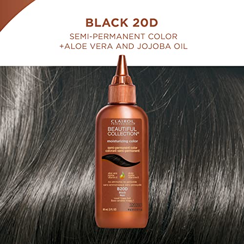 Clairol Professional Beautiful Collection Hair Color, 20d Black, 3 oz