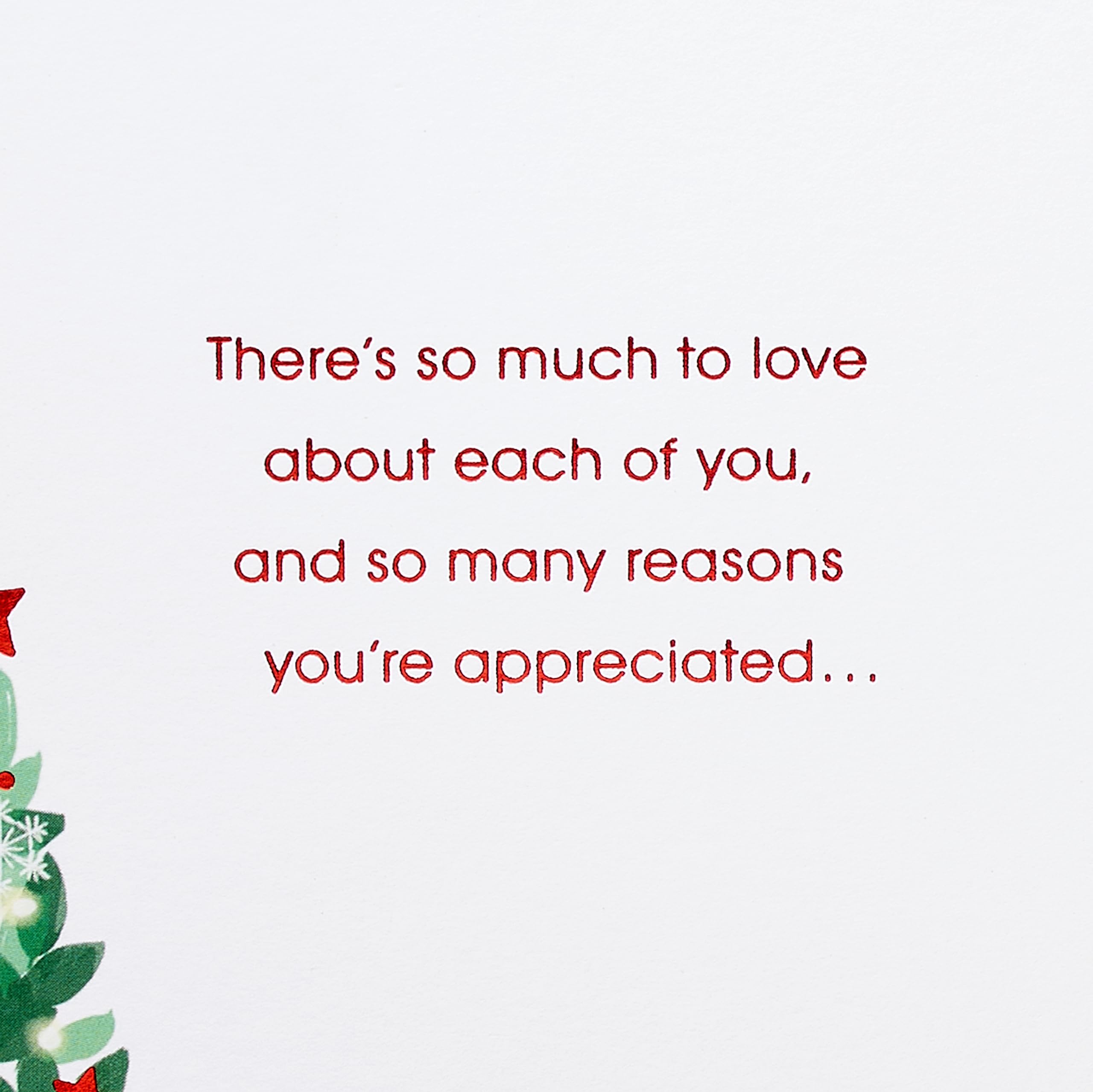 American Greetings Christmas Card for Daughter and Family (You're Appreciated)