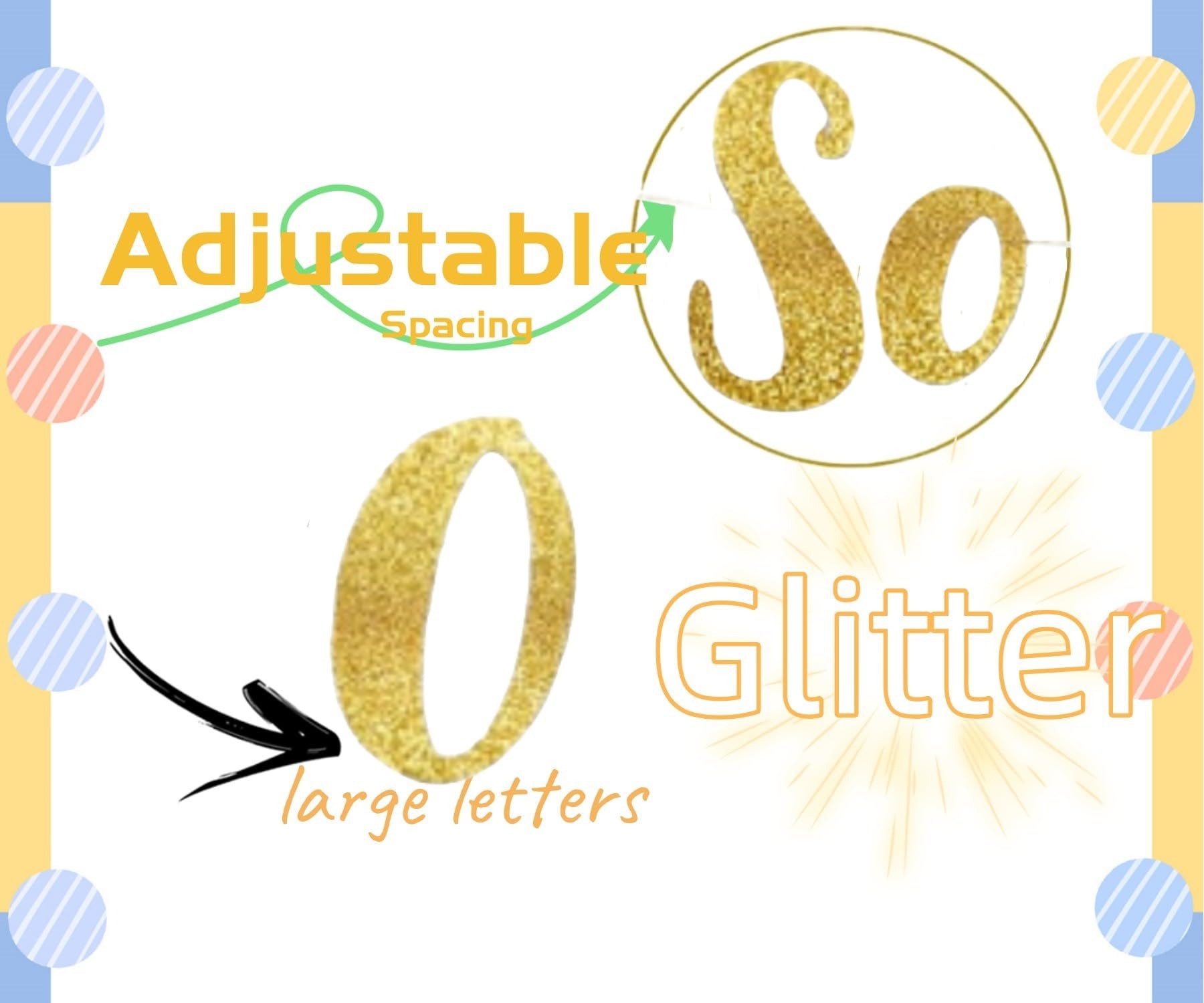 Funny Birthday Banner Glitter Happy 50th Birthday Party Decoration Supplies 50th Wedding Anniversary Decorations Hanging Garland Golden Triangle Flags Pennant Bunting