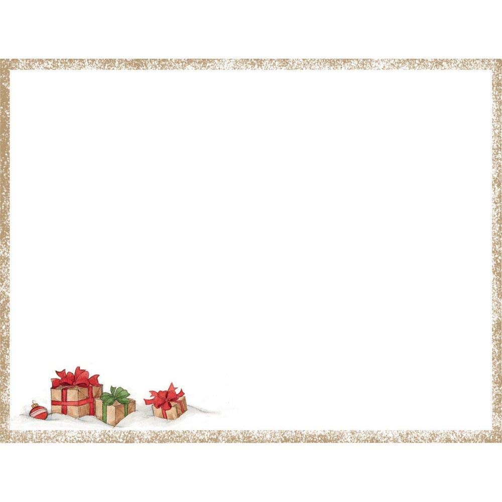 LANG Pine Forest Boxed Christmas Cards, Artwork by Sam Timm, 18 Cards & 19 Envelopes, 5.375" x 6.875", Exclusive LANG Artwork by Sam Timm for LANG, Glitter Embellishment (1004866)