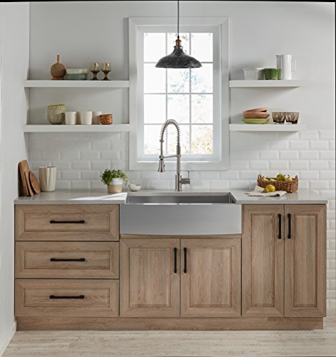 American Standard 18SB.9332200A.075 Pekoe 33X22-Inch Apron Sink With Grid And Drain, Stainless Steel