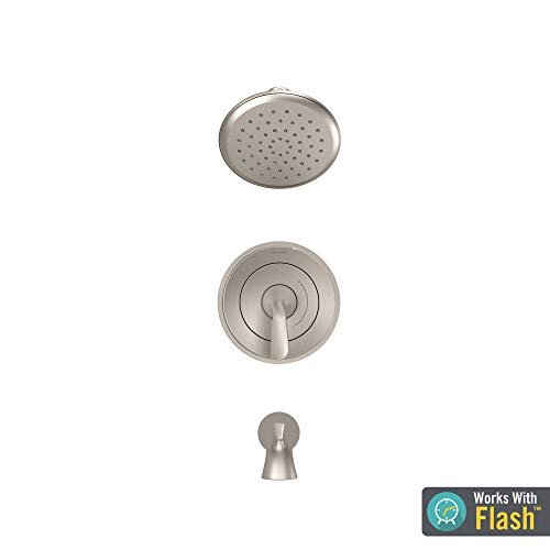 American Standard TU186502.295 Fluent Tub and Shower Trim Kit with Cartridge, Brushed Nickel