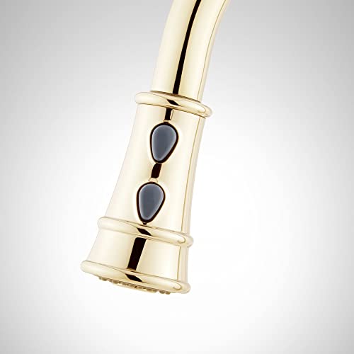 Signature Hardware 948399 Amberley 1.8 GPM Single Hole Pull Down Kitchen Faucet