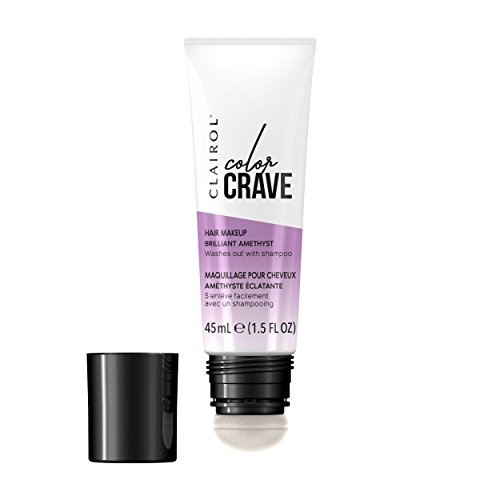 Clairol Color Crave Temporary Hair Color Makeup, Brilliant Amethyst Hair Color, 1 Count