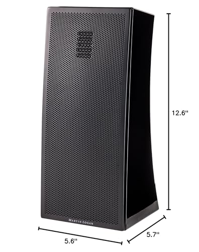 MartinLogan Motion 4i Bookshelf Speaker, Single Speaker Gloss Black