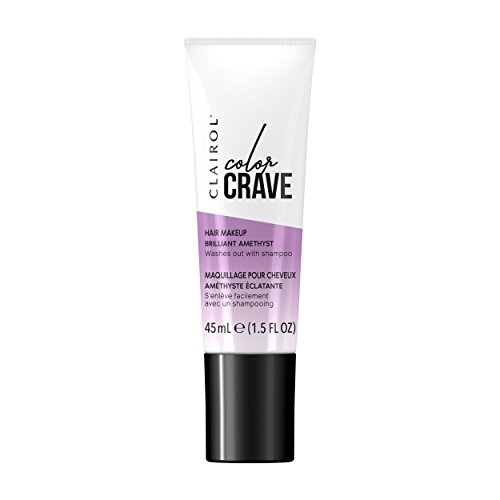 Clairol Color Crave Temporary Hair Color Makeup, Brilliant Amethyst Hair Color, 1 Count