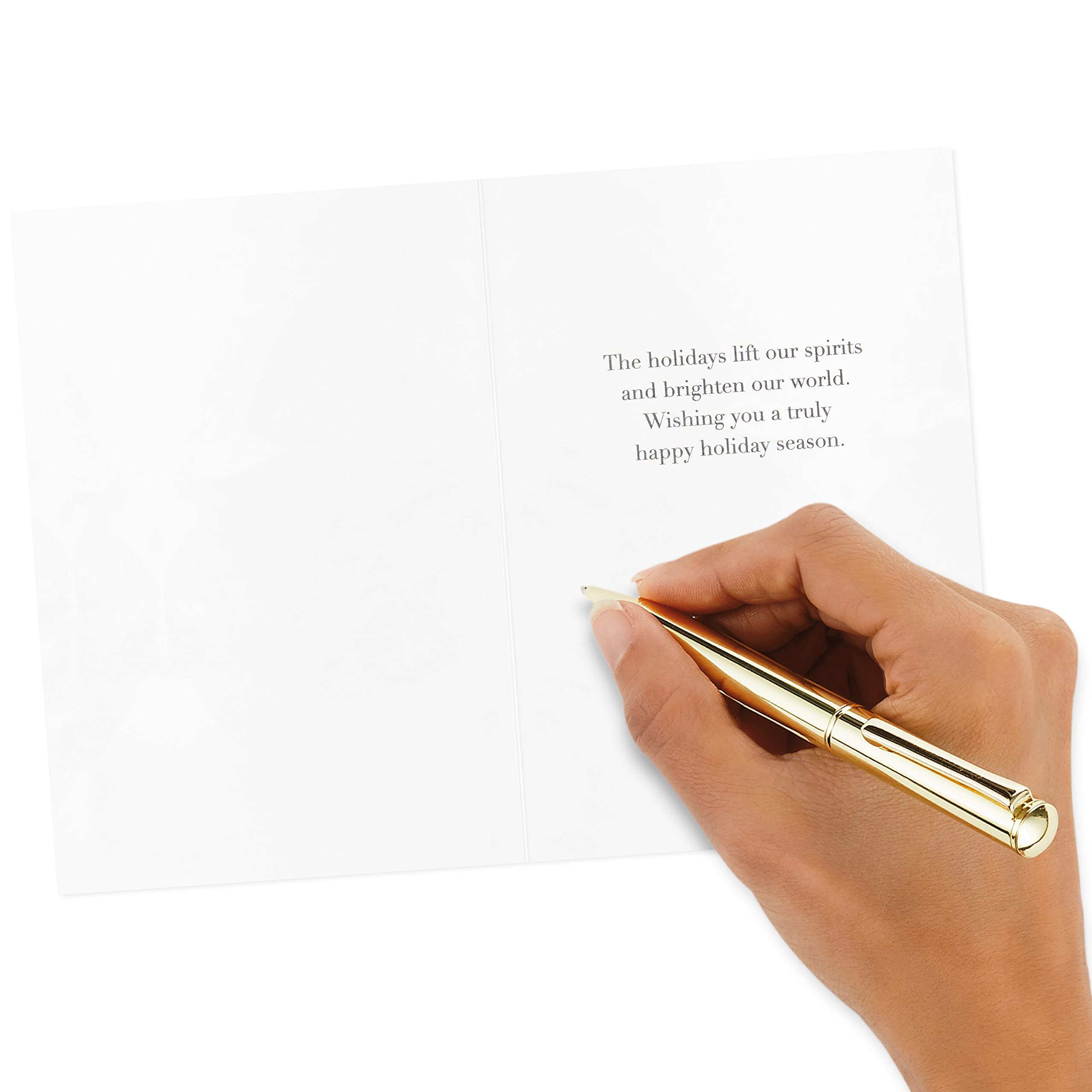 Hallmark Boxed Christmas Cards Assortment, Gold Foil Classic (6 Designs, 36 Cards with Envelopes)