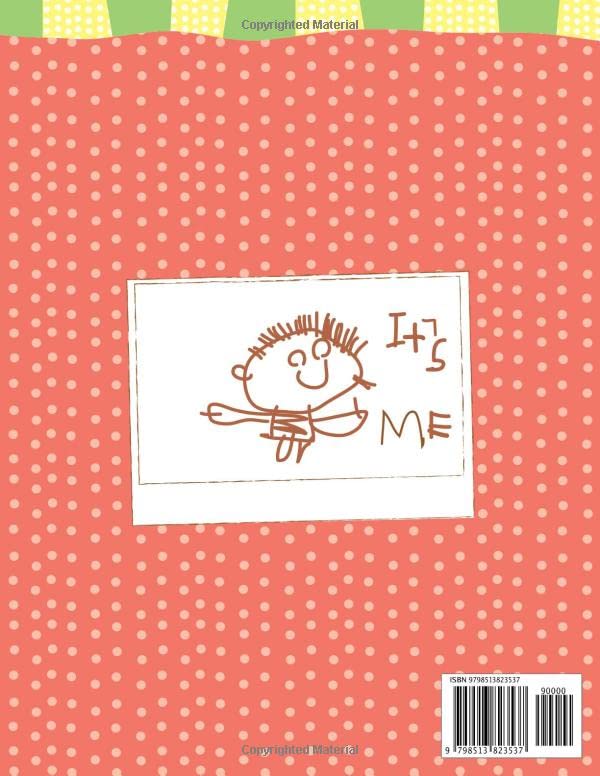 Draw and write journal for kids; kindergarten half page lined paper with drawing space