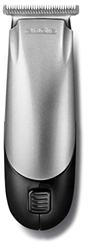 Andis 24870 Trim 'N Go Cordless Beard/Hair Trimmer Kit for Beard, Mustache, Stubble, Ear & Body Grooming – Close Cutting T-blade Zero Gapped - Black/Silver, 14-Piece