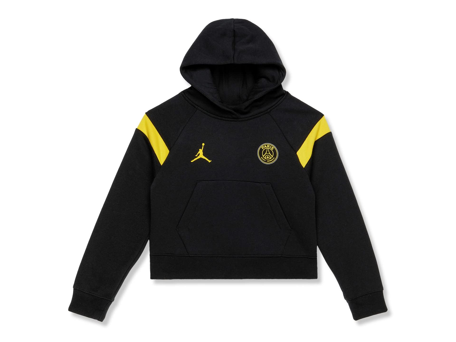 Jordan Girl's PSG Fleece Hoodie (Little Kids/Big Kids) Black MD (8-10 Big Kid)