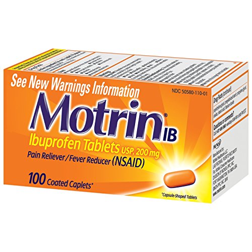 Motrin IB Ibuprofen USP, 200 mg, 100 Count
