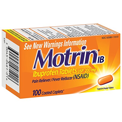 Motrin IB Ibuprofen USP, 200 mg, 100 Count