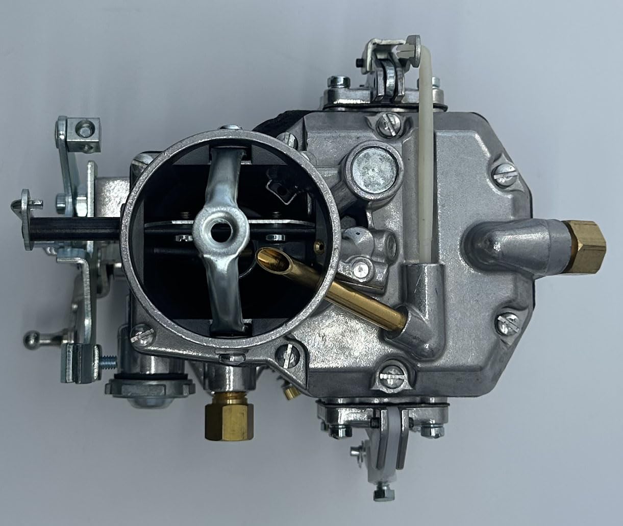 Autolite 1100 Carburetor Manual Choke For 1963-1968 Ford Mustang Falcon Mercury 170&200ci Inline 6 Cylinder automatic transmission 1963 64 F100 Trucks V6 223" & 262".passenger side mount choke cable