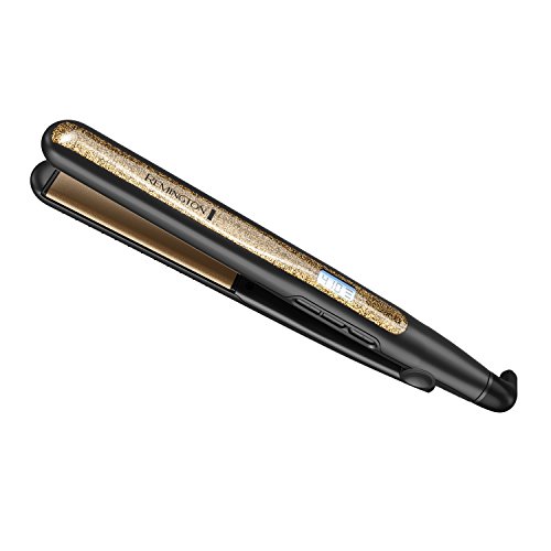 Remington S6501 1โ Ultimate Ceramic Flat Iron with Protection Against Frizz, Smooth Glide Hair Straightener, High Heat and Temperature Lock
