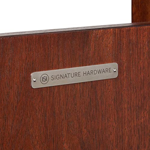Signature Hardware 952429-RUMB-8 Talyn 72" Free Standing Double Vanity Set with Cabinet, Granite, Marble or Quartz Vanity Top, and Rectangular Undermount Sinks - 8" Faucet Holes