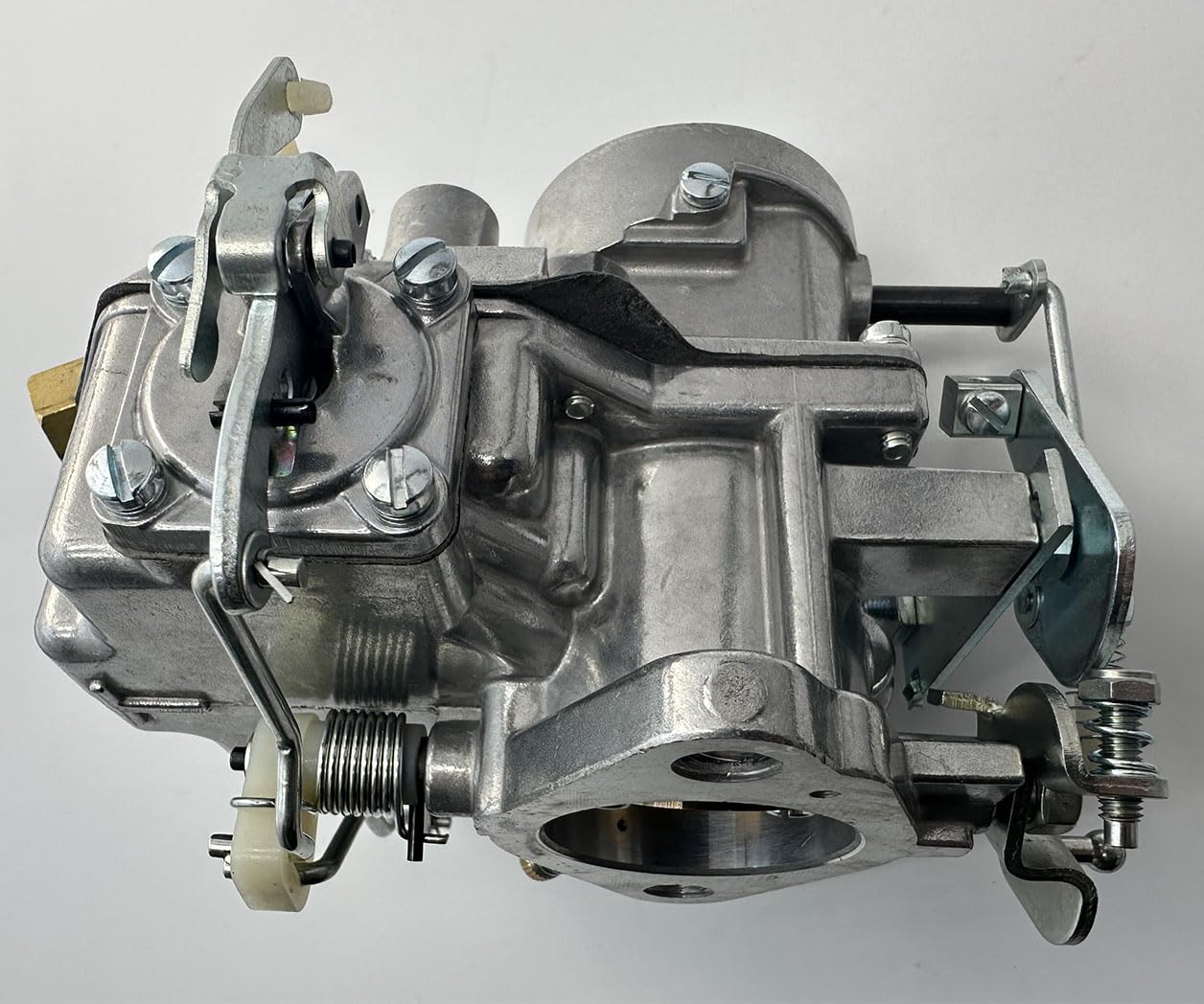 Autolite 1100 Carburetor Manual Choke For 1963-1968 Ford Mustang Falcon Mercury 170&200ci Inline 6 Cylinder automatic transmission 1963 64 F100 Trucks V6 223" & 262".passenger side mount choke cable