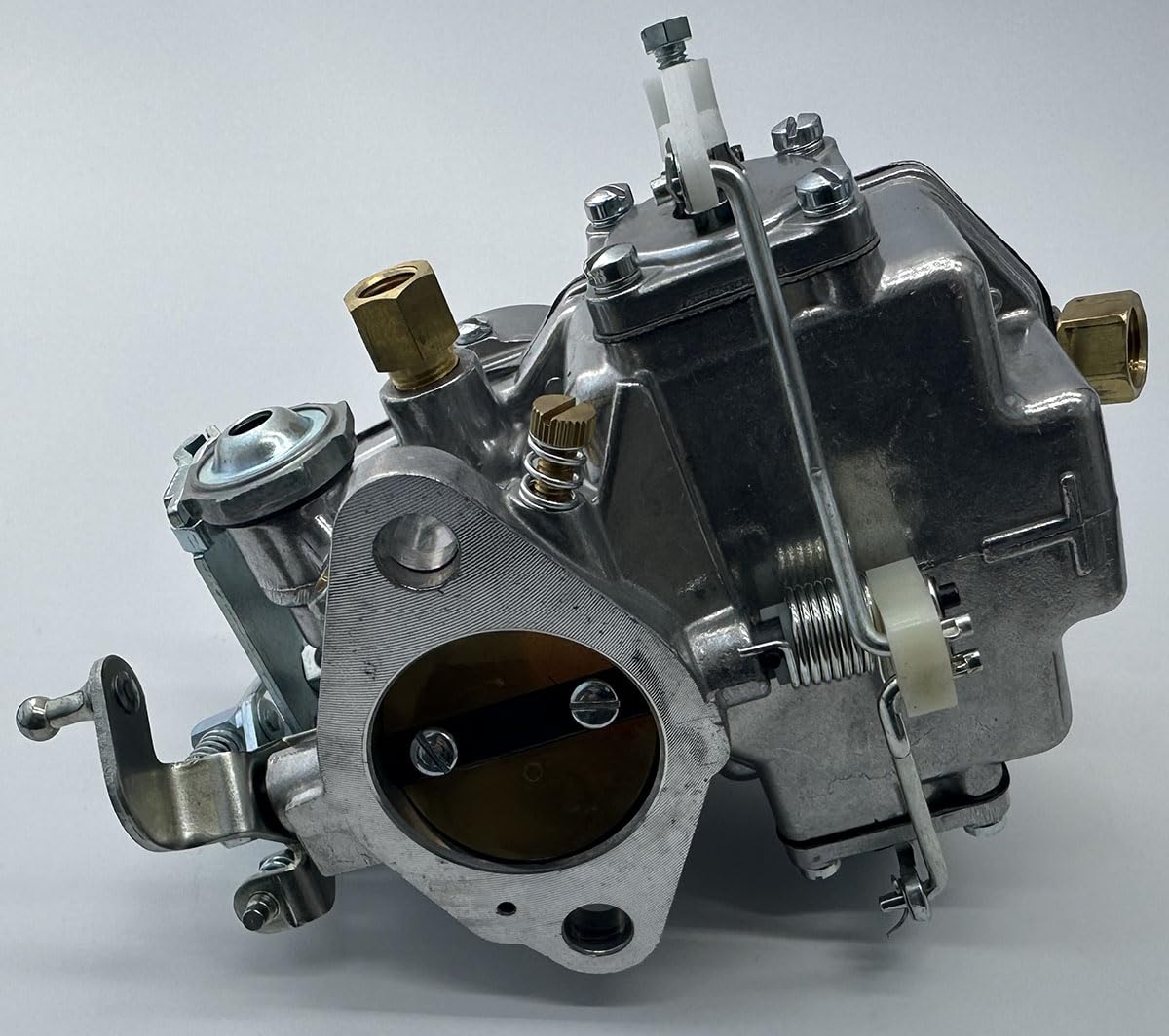 Autolite 1100 Carburetor Manual Choke For 1963-1968 Ford Mustang Falcon Mercury 170&200ci Inline 6 Cylinder automatic transmission 1963 64 F100 Trucks V6 223" & 262".passenger side mount choke cable
